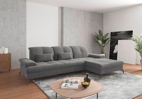 XXXLutz ROHOVÁ SEDAČKA, textil, šedá Sit & More - Sedací soupravy - 000144011501