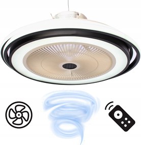 Ventilátor 2v1 stropní svítidlo Led Moderní Stropní Svítidlo Větrník Dálkový Ovladač 3 Barvy