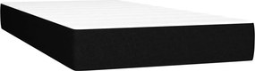 Box spring postel s matrací černá 120x190 cm textil 3269666