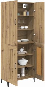 Vysoký bufet Artisanový dub 69,5 x 34 x 180 cm Kompozitní dřevo 3403587