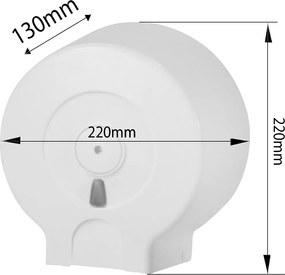 MARPLAST Aqualine, Zásobník na toaletní papír do průměru 19cm, ABS bílá, 693