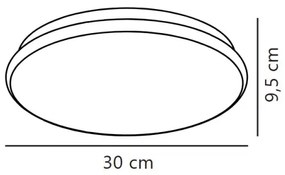 Nordlux - LED Koupelnové stropní svítidlo MONTONE LED/10W/230V IP44 pr. 30 cm