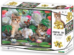 PRIME 3D PUZZLE - Mezi pivoňkami 48 ks