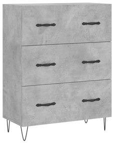 Skříň highboard betonově šedá 69,5x34x180 cm kompozitní dřevo,  3189377