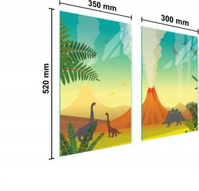 Skleněná Ochranná Deska Do Kuchyně 65x52 Wulkan