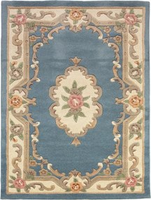 Ručne všívaný kusový koberec Lotus premium Blue, 120x180, modrá, chodba / predsieň, Flair Rugs