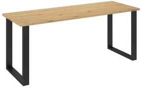 Moderní jídelní stůl Industrial 185x67 cm Dub artisan