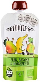 Rudolfs BIO kapsička Hruška, banán, angrešt 110 g