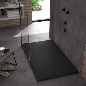 Rea Magnum Black, SCM obdélníková sprchová vanička 100x80 cm, černá, REA-K3330