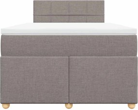 Box spring postel s matrací taupe 120x190 cm textil 3286623