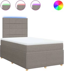 Box spring postel s matrací taupe 120x190 cm textil 3294299