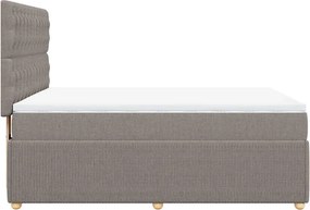 Box spring postel s matrací taupe 140x200 cm textil 3294390
