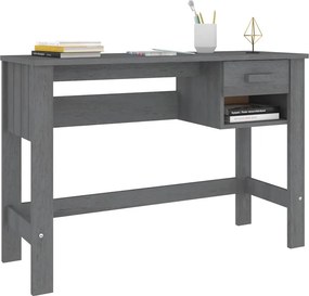 Psací stůl HAMAR tmavě šedý 110 x 40 x 75 cm masivní borovice 340458