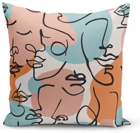 Sada 4 povlaků na polštáře Minimalist Cushion Covers Cesso, 45 x 45 cm