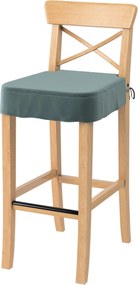 Sedák na židli IKEA Ingolf - barová barva zelená látka sametová