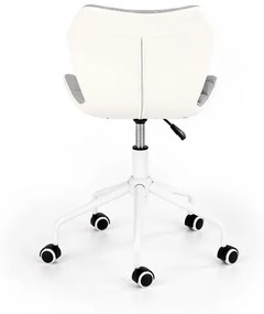 HALMAR MATRIX 3 dětská židle šedá/bílá