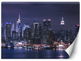 Gario Fototapeta New York v noci Materiál: Vliesová, Rozměry: 200 x 140 cm