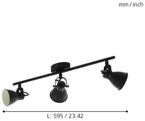 Eglo 98399 - LED Bodové svítidlo SERAS 3xGU10/3,3W/230V