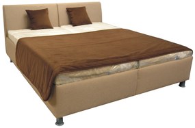 Čalouněná postel Merka béžová 180x200