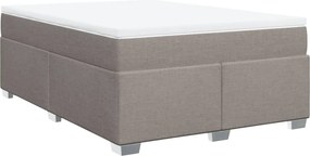 Box spring postel s matrací taupe 140x200 cm textil 3285141