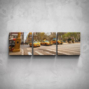 3-dílný obraz - New York taxi - PopyDesign