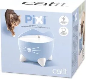 Catit Pixi světle modrá / Fontánka pro kočky / 2,5 l / filtr s trojitý