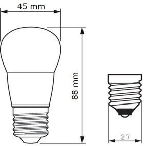 Philips ND3-25W-E27-P45 LED žárovka Philips CorePro LED lustr E27