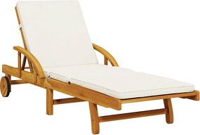 Zahradní lehátka 2 ks s poduškami 200x68x83 cm masivní akácie 3206372