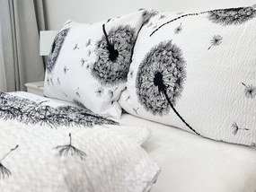 Písecké lůžkoviny Krepový povlak na polštář 40x40 - Pampelišky bílé Zapínání: knoflík