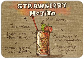 PokojovaDekorace.cz, Prostírání - 028, Strawberry Mojito, 43x30cm
