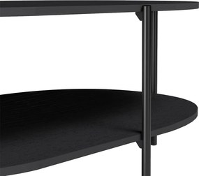 Konferenční stolek MALUMI MM-8 | 90x65 cm | černá