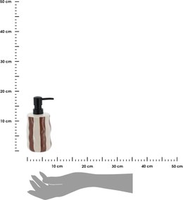Dávkovač mýdla Nola, kombinace barev/s černými prvky, 350 ml