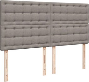 Box spring postel s matrací taupe 180x200 cm textil 3292885