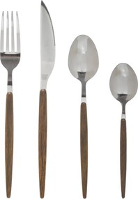 Sada příborů AMAZONIE, 24 prvky, s dřevěnou rukojetí