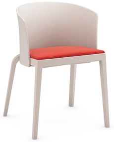 INFINITI - Židle BI s čalouneným sedákem - plná záda