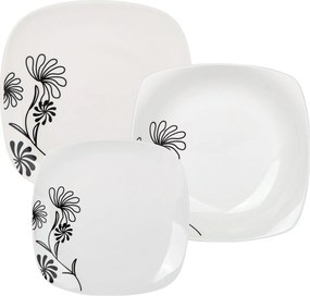 Jídelní set servis květiny porcelán pro 6 osob