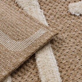 Dywany Łuszczów, Kusový koberec Spark 0711A beige/cream, 80x150, béžová, chodba / předsíň