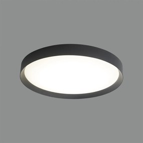 ACB Iluminacion Stropní LED svítidlo MINSK, ⌀ 60 cm, 42W, CRI90 Barva: Černá, Teplota světla: 4000K - denní bílá, Stmívání: ON/OFF