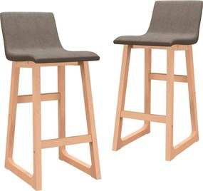 vidaXL Barové židle 2 ks textil [289404] Barva: taupe
