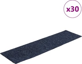 Schodové rohože samolepicí 30 ks 76 x 20 cm šedomodré obdélníkové 3365726