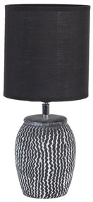 Keramická lampa černá 36 cm