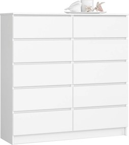 Komoda K120 10SZ bílá