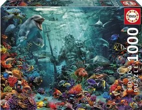 EDUCA Puzzle Poseidon na korálovém útesu / 1000 dílků / od 14 let
