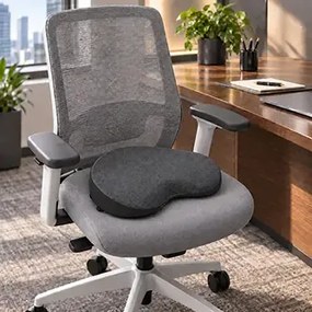 Powerton ERGO DARK EDITION černá / Podsedák / paměťová pěna / 460 × 35