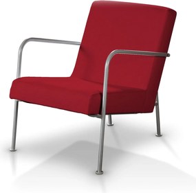 Potah na křeslo Ikea PS barva červená látka pletený vzor