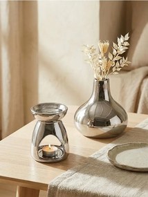 Sinsay - Keramická aromalampa na čajovou svíčku - sříbrná