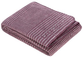 Ibena Jacquard Bugatti deka vínový vzor