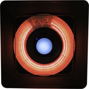 Outsunny Infračervený zářič 2000 wattový topný zářič s dálkovým ovládáním 2 stupně vytápění ochranný obal LED indikace elektrický tepelné záření kvar…