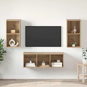 Sestava TV skříněk 3 ks Artisanový dub Kompozitní dřevo 3393380