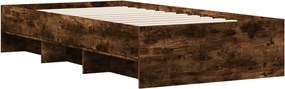 Rám postele bez matrace kouřový dub 90x190 cm kompozitní dřevo 3295706